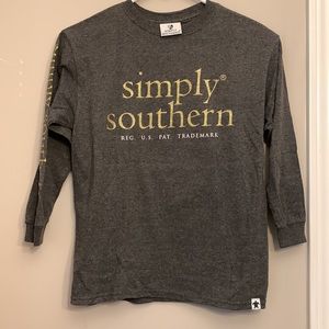 Simply Southern | Shirts & Tops | Simply Southern Santa Dog Golden ...